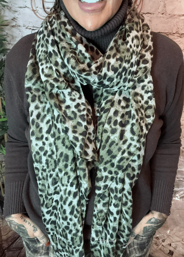 A86 Animal print scarf - LJ's Ladies Boutique