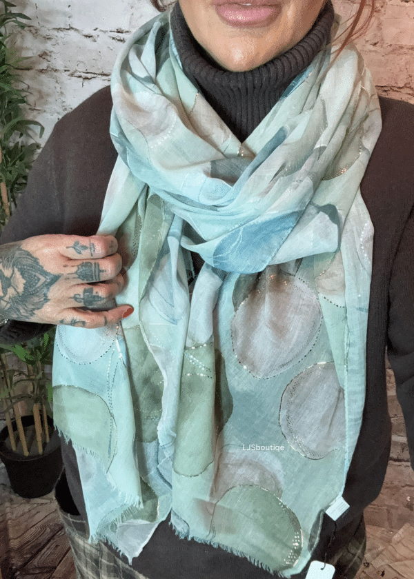 A88 Bubbles print scarf - LJ's Ladies Boutique