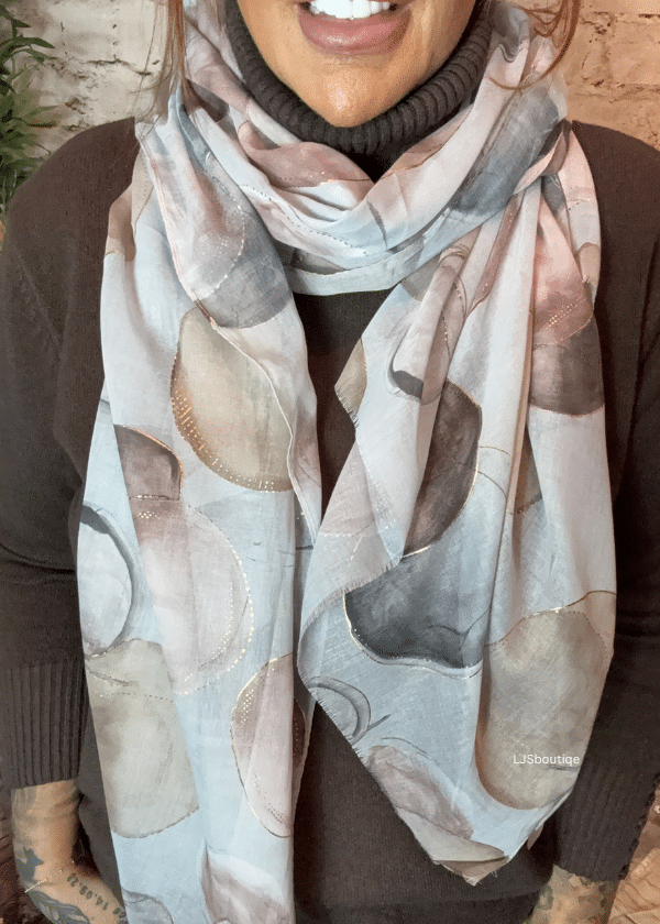A88 Bubbles print scarf - LJ's Ladies Boutique